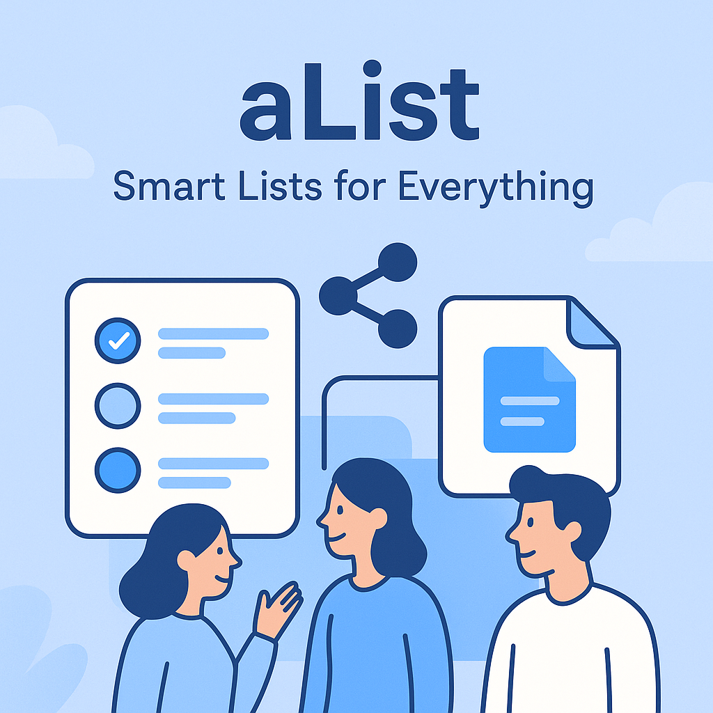 aList — Smart Lists for Everything
